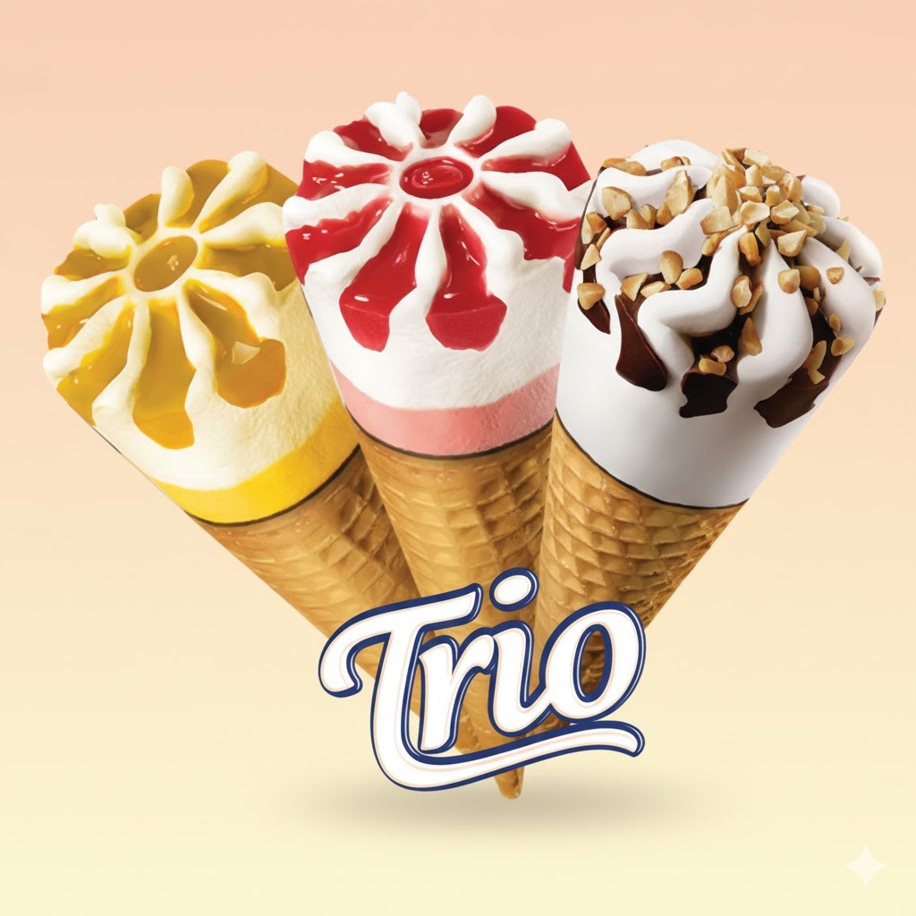 Trio Chocolate Ice Cream